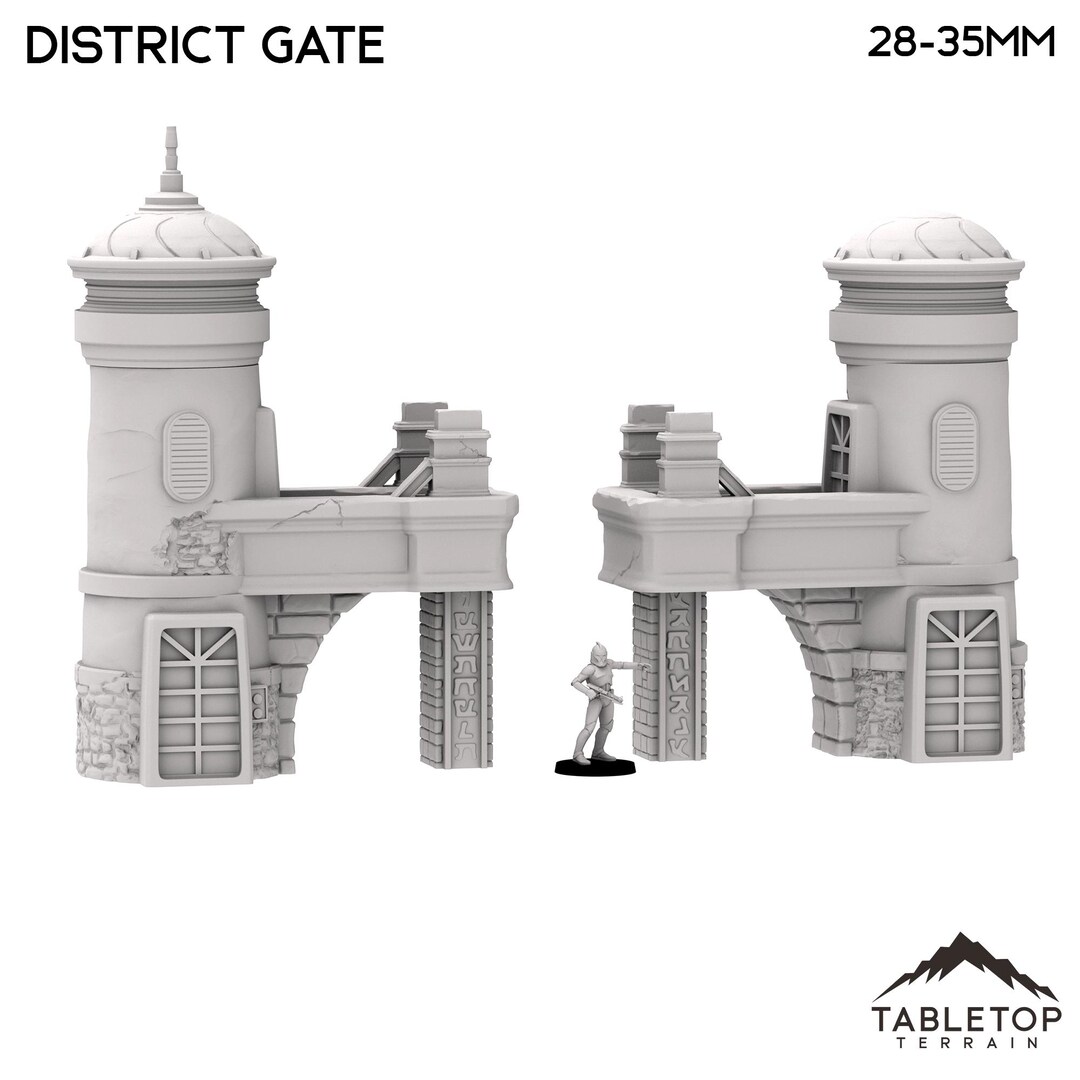 Starport District Gate - Tabletop Terrain Outer Rim Compatible With ...