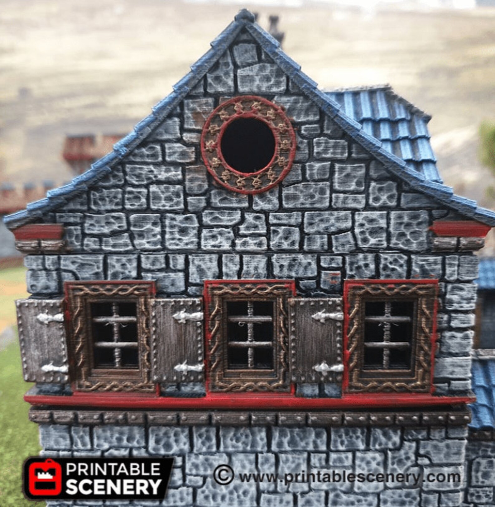 Ironhelm Barracks Dwarven Fantasy Building Fantasy Terrain - Etsy