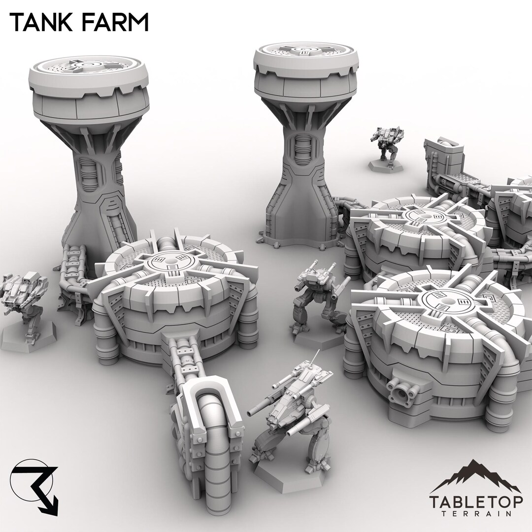 HEXTECH Tank Farm - Industrial Fluidworks - Thunderhead Studio 6mm ...