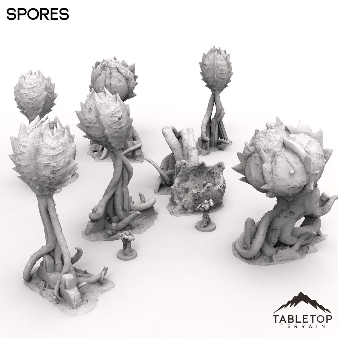 Spores - Tabletop Terrain Grimdark Gothic Miniature Wargame Sci-fi 28mm ...