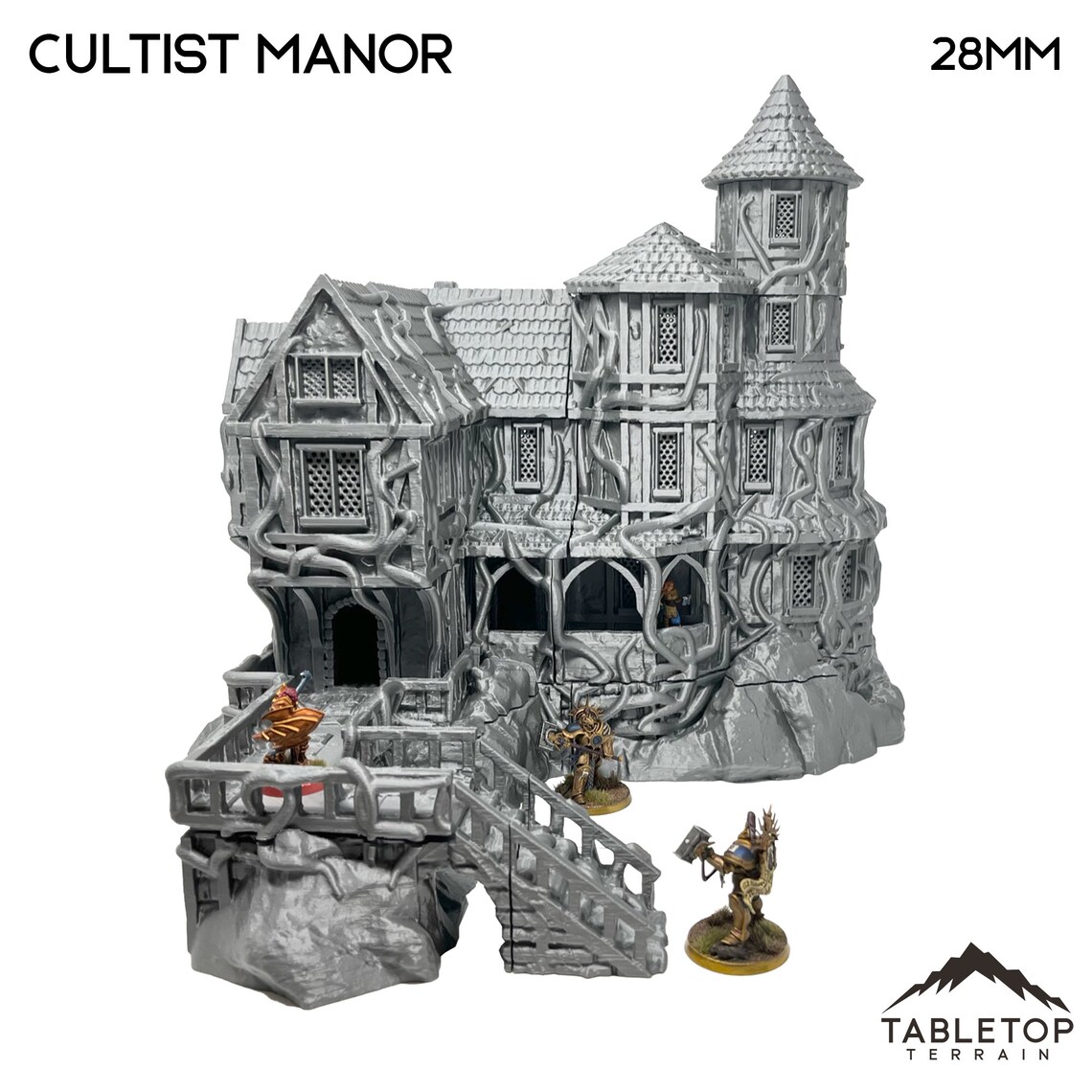 Cultist Manor - DND Aos Pathfinder Conquest Miniatureland Tabletop Terrain Miniature Wargame ...