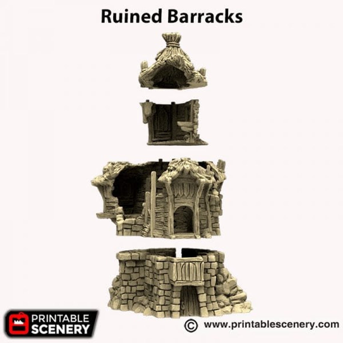 Ruined Barracks Hagglethorn Hollow Fantasy Ruins DND Aos - Etsy