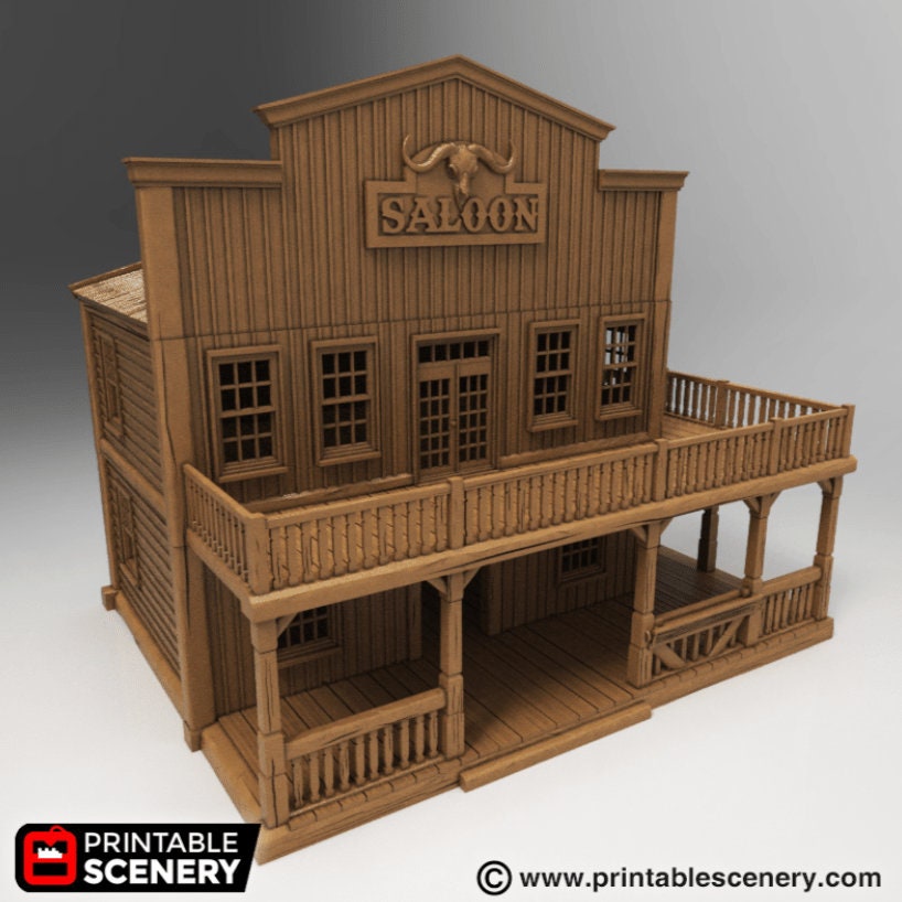 Saloon Wild West Building Wild West Exodus Tabletop - Etsy UK