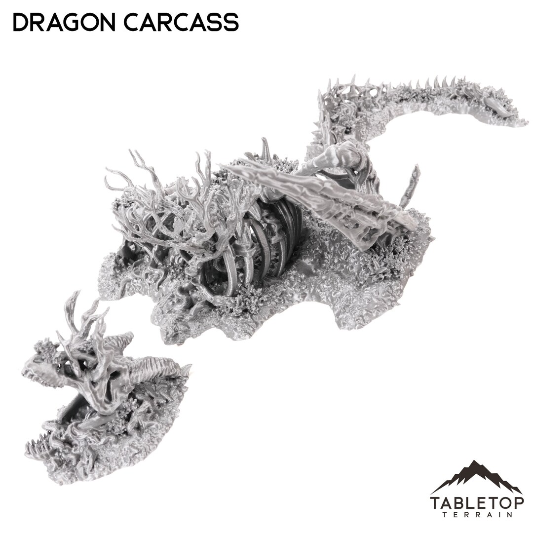 Dragon Carcass - the Gloaming Swamp - Fantasy Terrain DND Aos Conquest ...