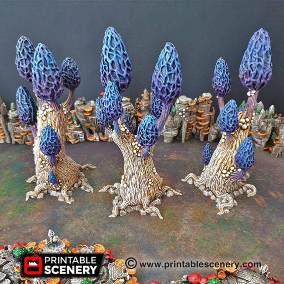 Mesmerizing Morels - Fantasy Mushrooms / Trees - Fantasy Terrain DND ...