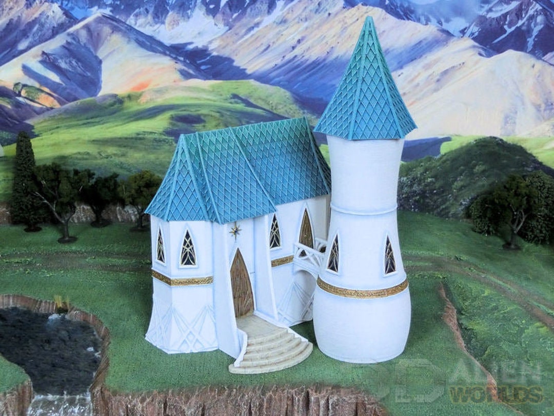High Elf House Tower - Elven Fantasy Building - Etsy