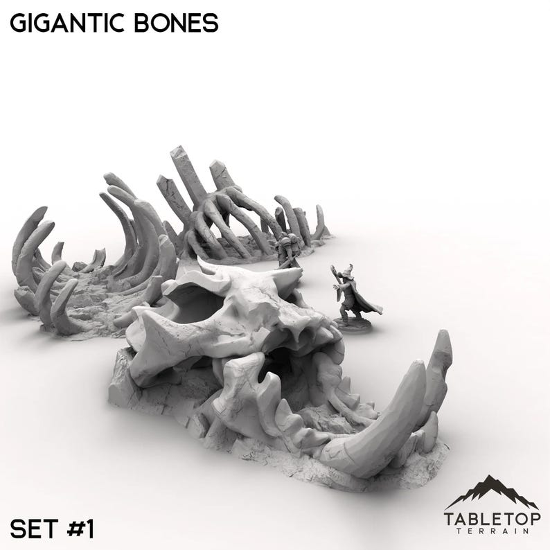 Gigantic Bones - Tabletop Terrain Fantasy DND Miniature Roleplaying ...