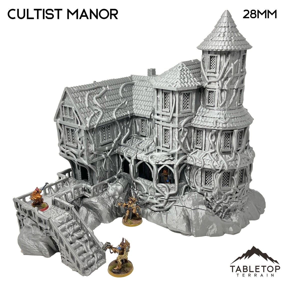Cultist Manor - DND Aos Pathfinder Conquest Miniatureland Tabletop Terrain Miniature Wargame ...