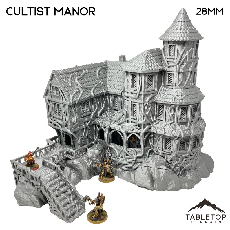 Cultist Manor - DND Aos Pathfinder Conquest Miniatureland Tabletop Terrain Miniature Wargame ...