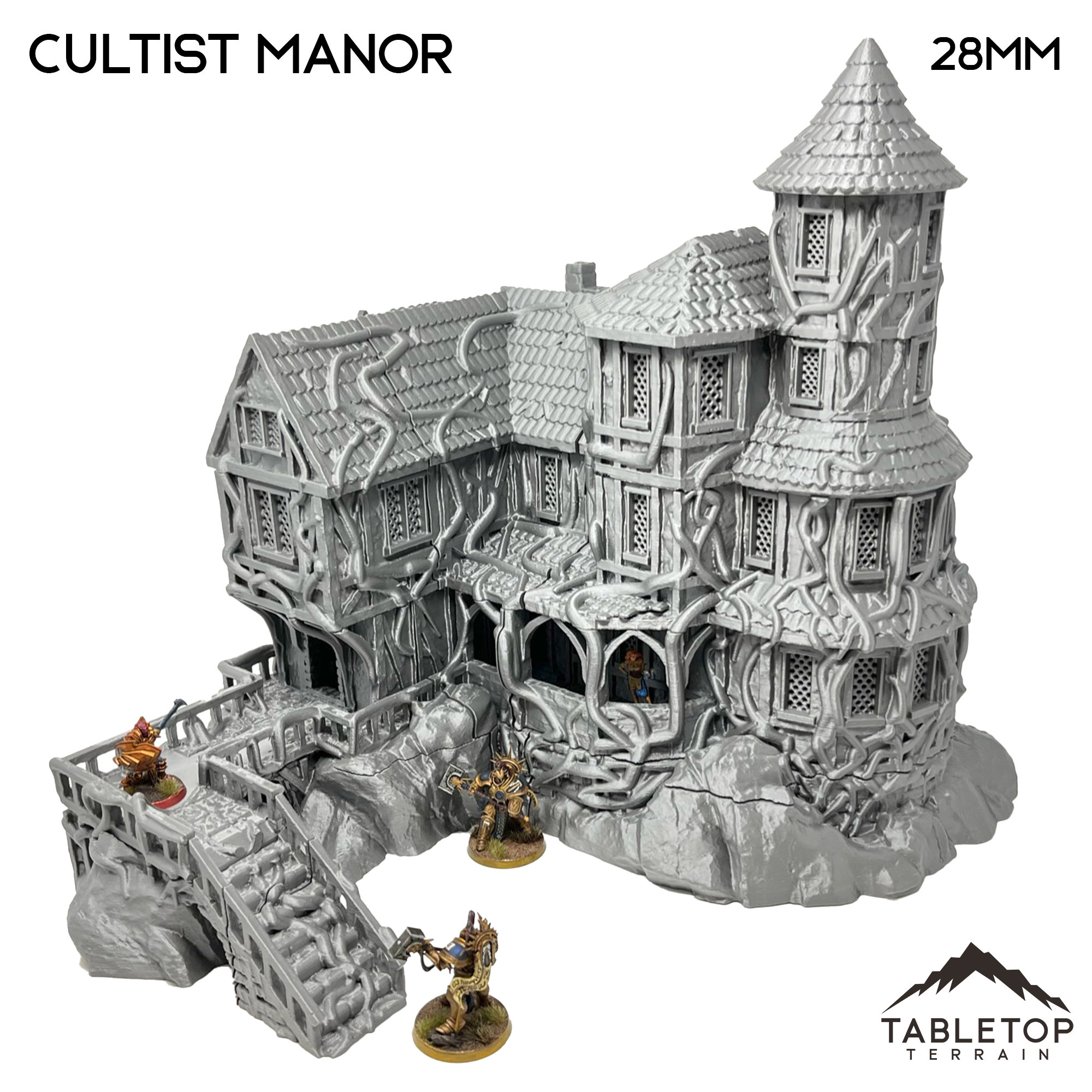 Cultist Manor - DND Aos Pathfinder Conquest Miniatureland Tabletop Terrain Miniature Wargame ...