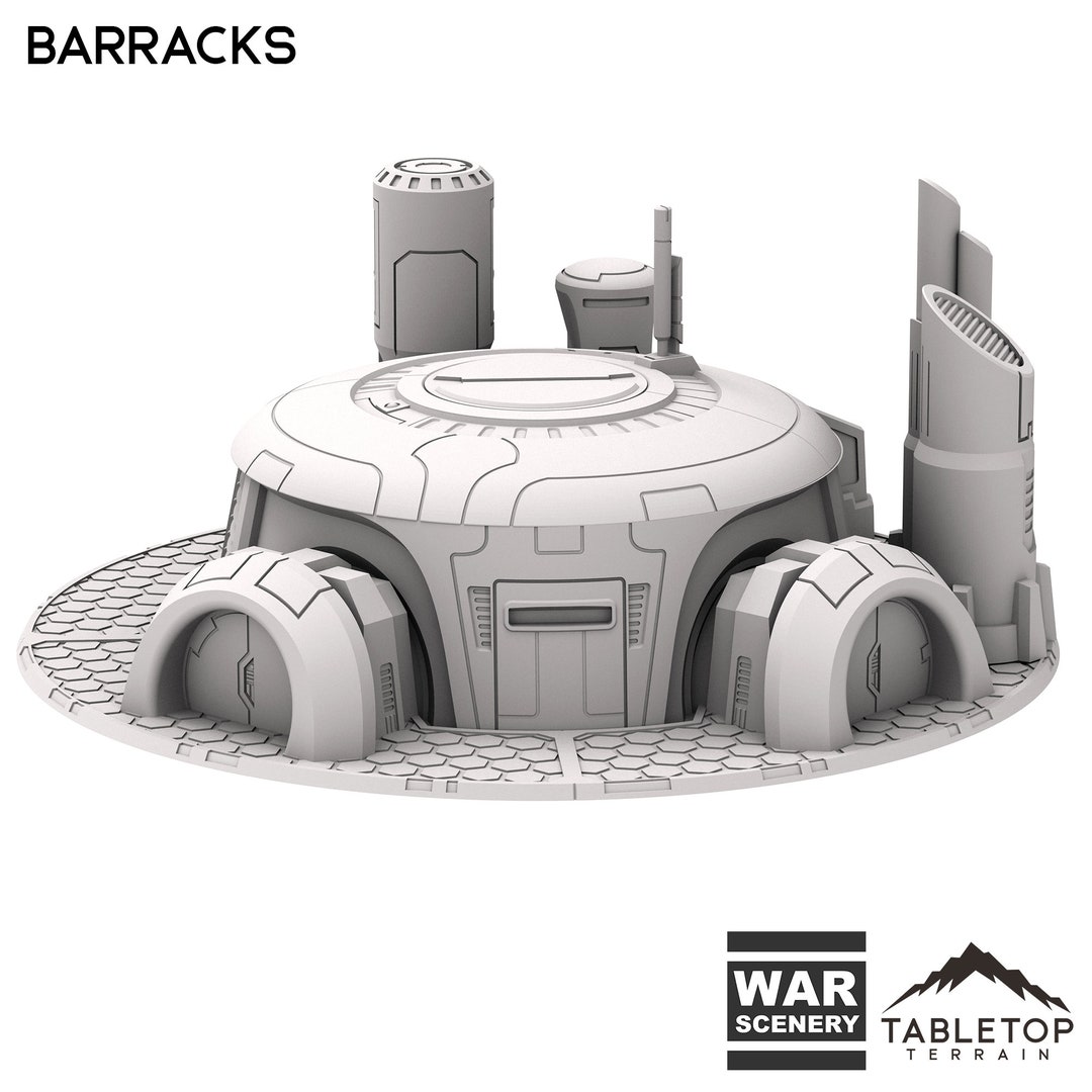 Taui Barracks Tabletop Terrain Taui Greater Good Grimdark Miniature ...