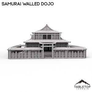 Walled Samurai Dojo - Test of Honor Bushido Tabletop Terrain 28mm 32mm ...