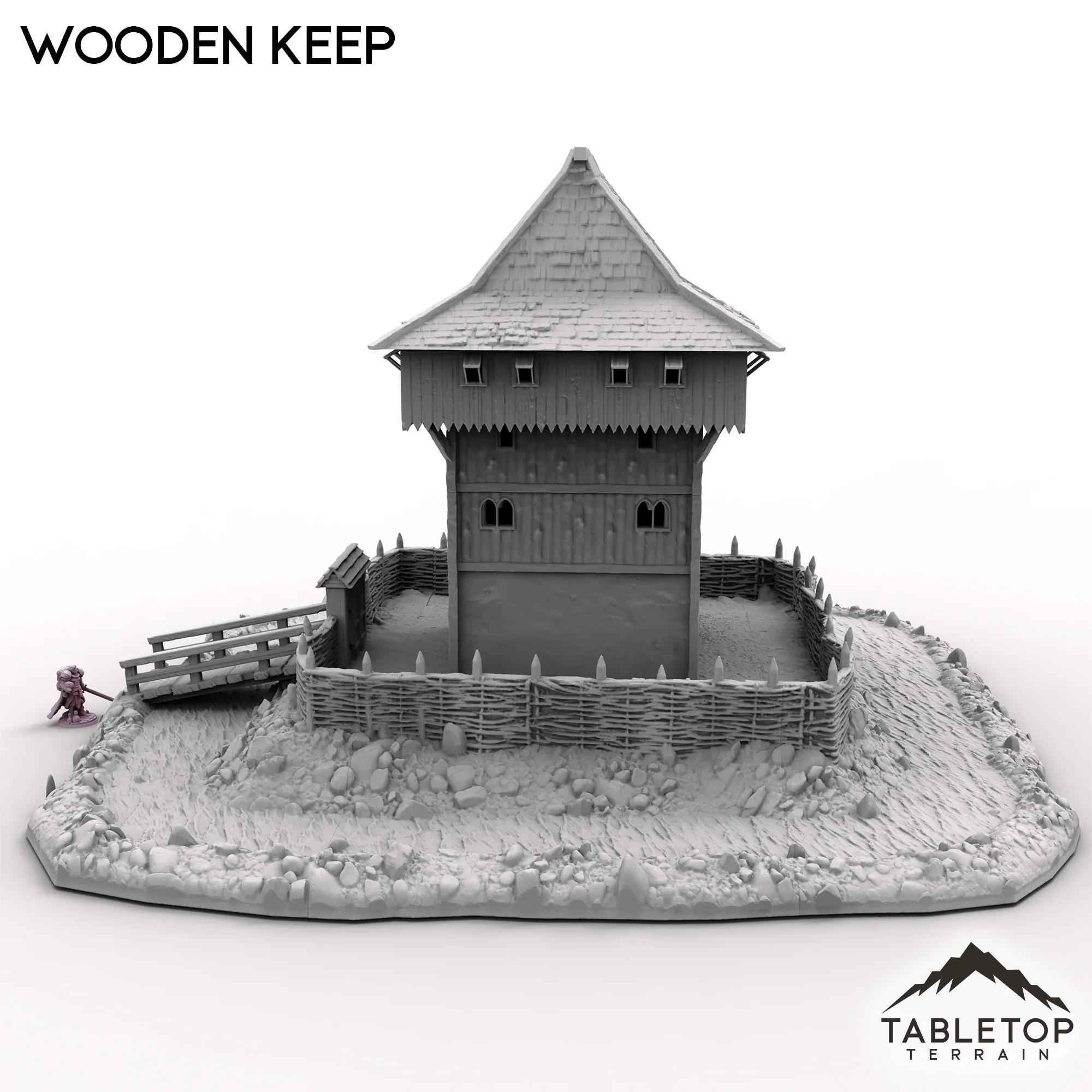 Wooden Keep - Tabletop Terrain Fantasy DND Miniature Roleplaying ...