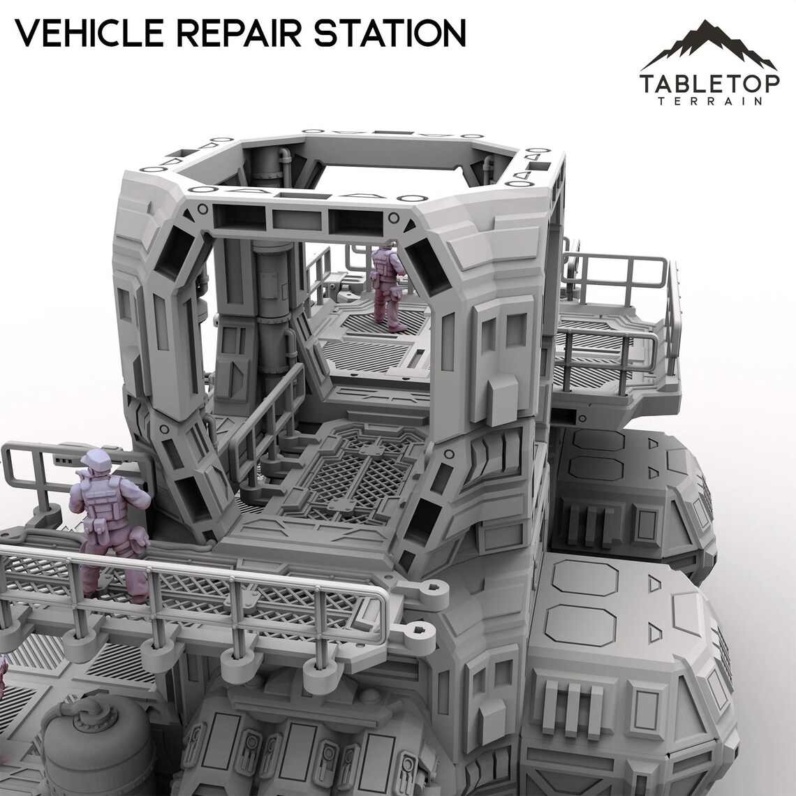 Vehicle Repair Station - Tabletop Terrain Grimdark Gothic Miniature ...