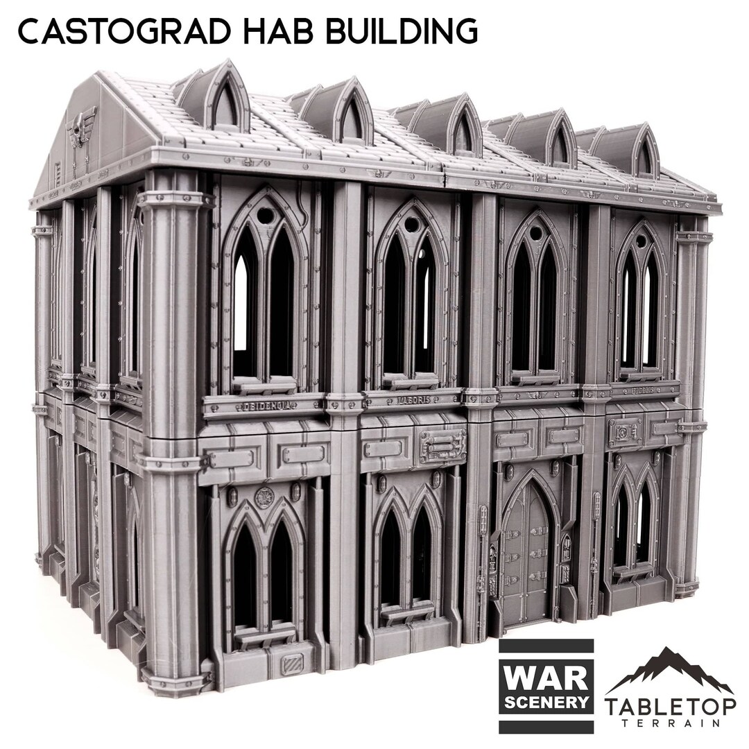 Castograd Hab Block - Tabletop Terrain Grimdark Gothic Miniature ...