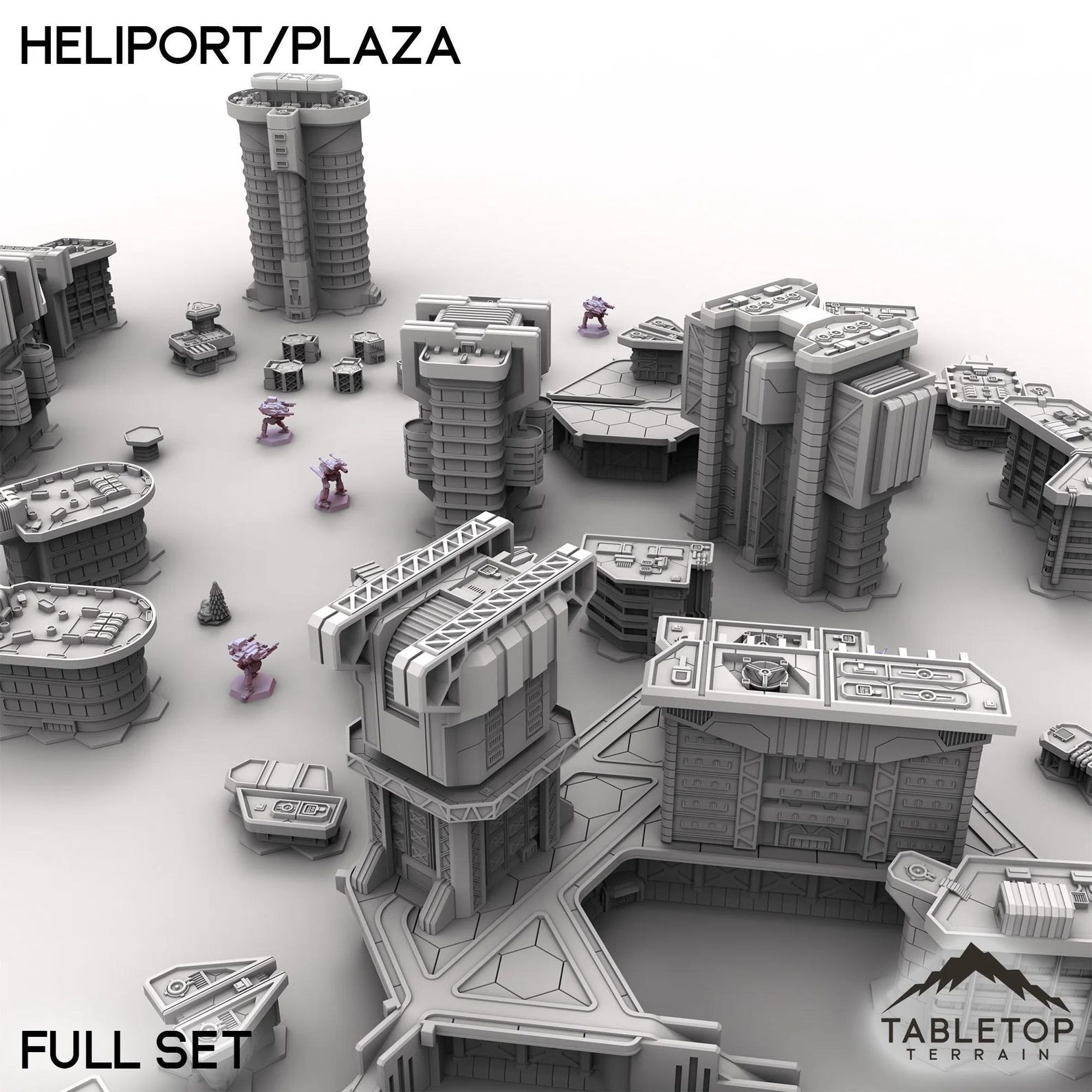 HEXTECH Heliport/plaza - City Map Pack - Thunderhead Studio 6mm ...
