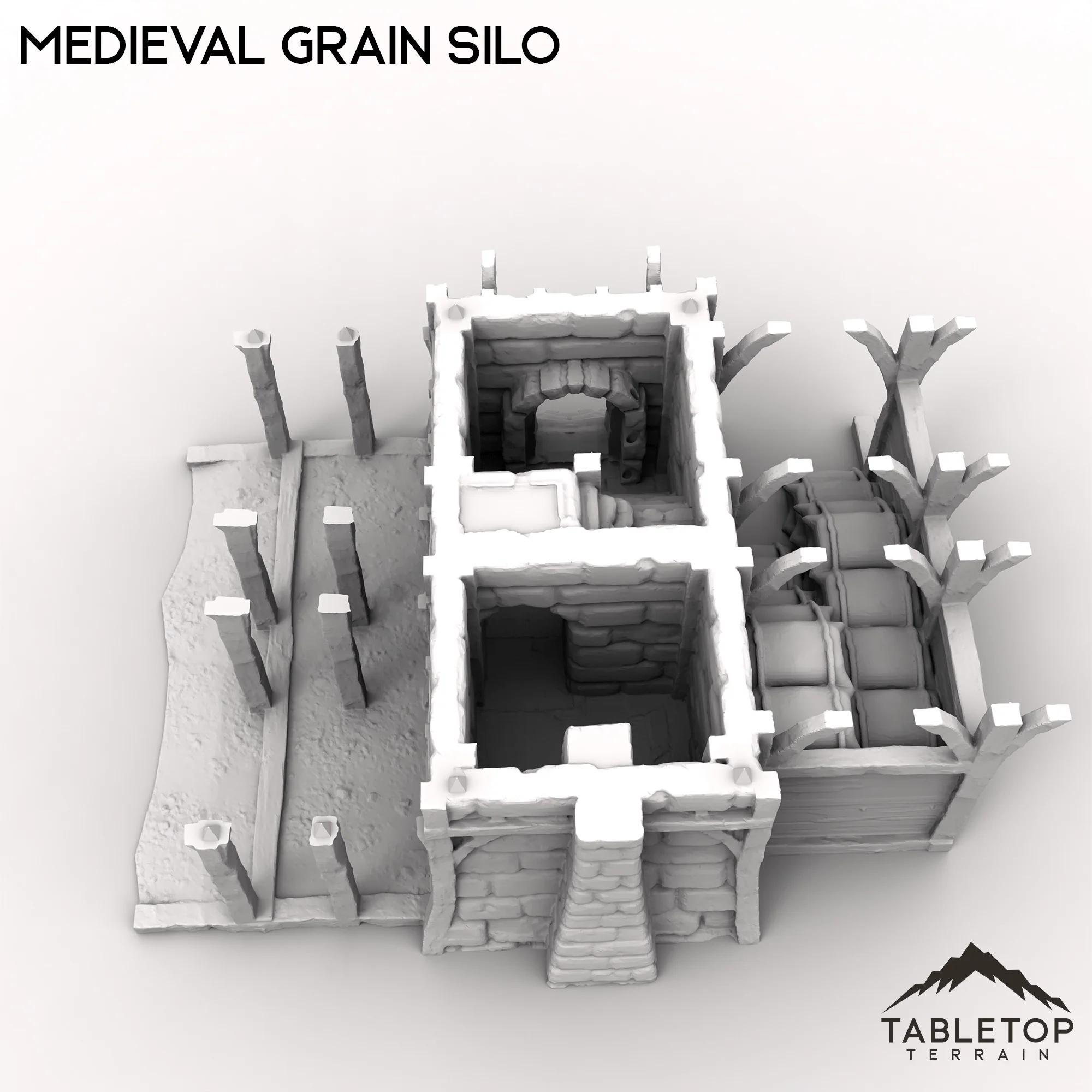 Medieval Grain Silo - Tabletop Terrain Fantasy DND Miniature ...