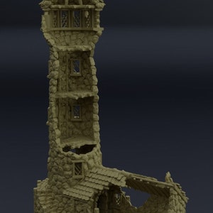 Ruined Lighthouse - DND Aos Pathfinder Conquest Miniatureland Tabletop ...