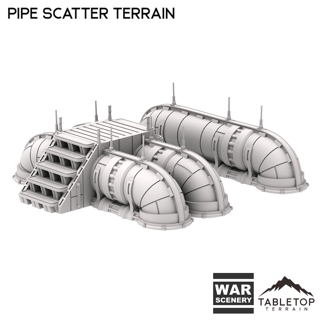 Pipe Scatter Terrain Futuristic City Tabletop Terrain Outer Rim ...