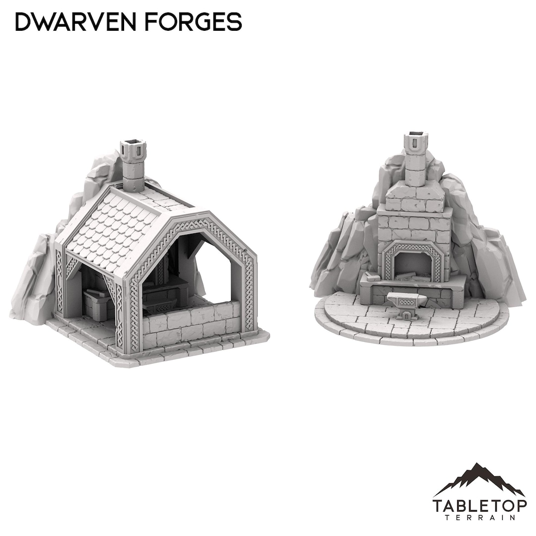 Dwarven Forges Tabletop Terrain Fantasy DND Miniature Roleplaying Wargame 28mm 32mm - Etsy