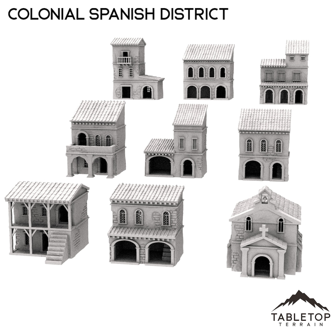 Colonial Spanish District - DND Aos Pathfinder Conquest Miniatureland ...