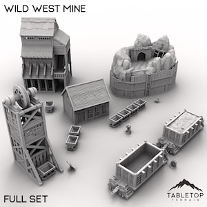 Wild West Mine - Wild West Terrain Wargaming RPG Exodus Western Rush ...