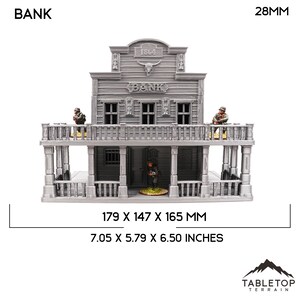 Bank - Wild West Building - Wild West Exodus Tabletop Terrain Printable ...
