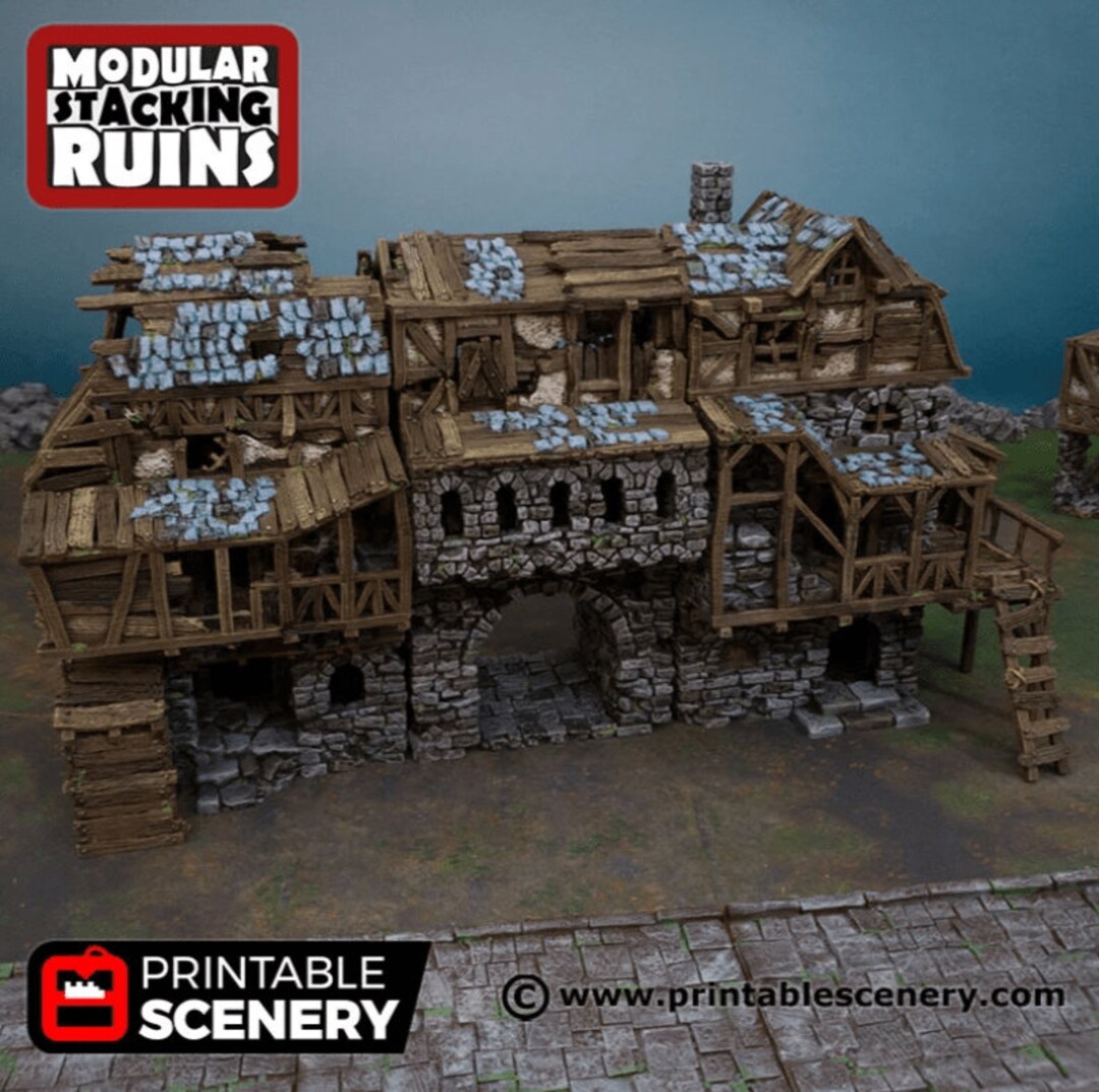 Ruined Gatehouse - Fantasy Building - Shadowfey Fantasy Terrain DND Aos ...