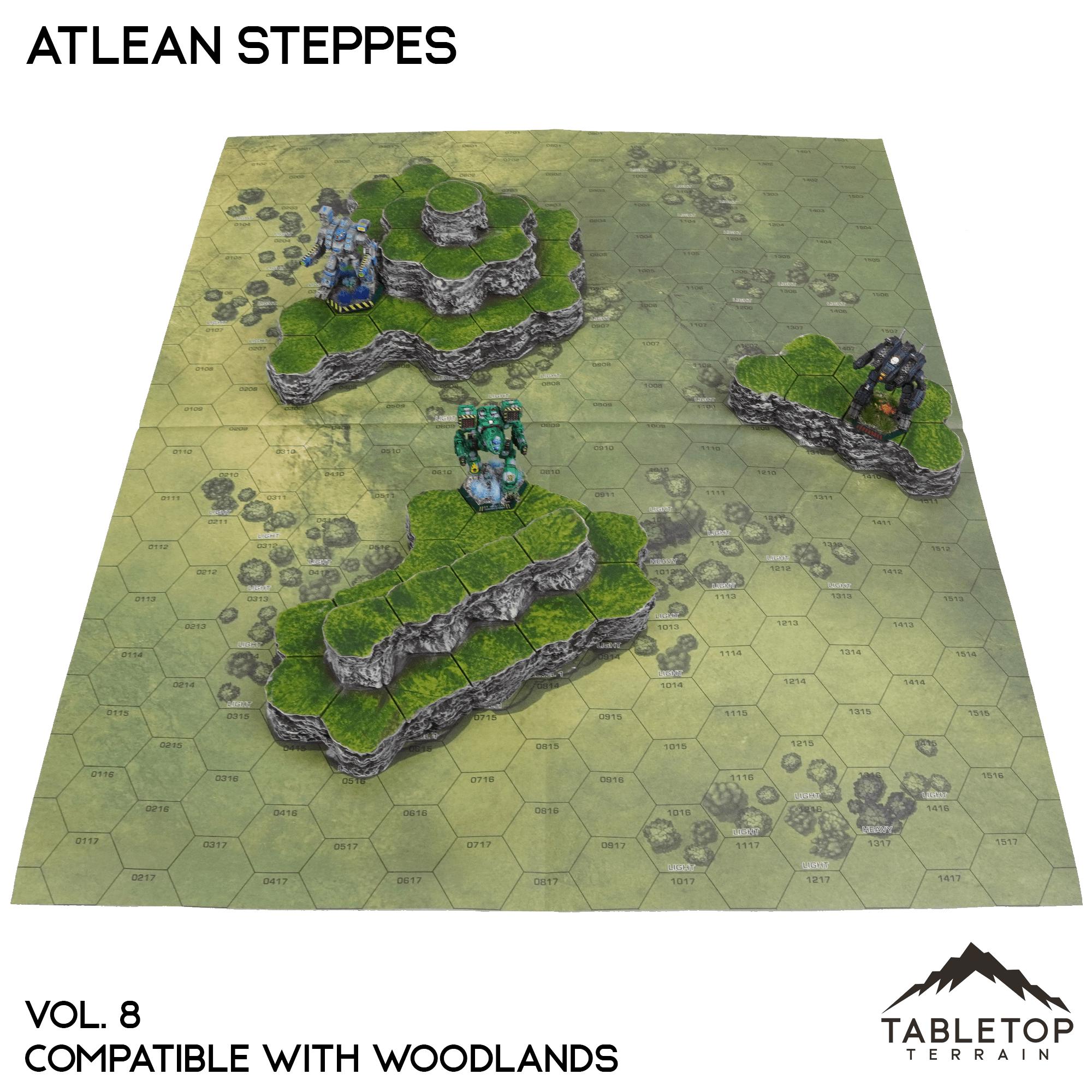 HEXTECH Atlean Steppes Map Hill Sets - 6mm - Thunderhead Studio 6mm ...