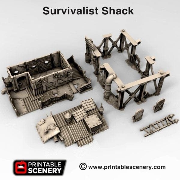 Survivalist Shack Apocalyptic Building Gaslands Terrain - Etsy