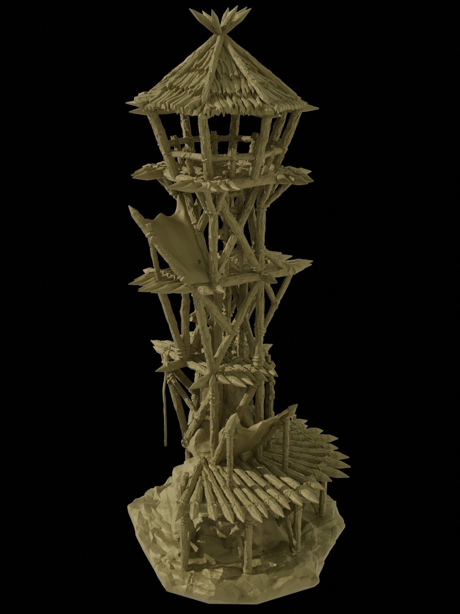 Goblin Watchtower - DND Aos Pathfinder Conquest Miniatureland Tabletop ...