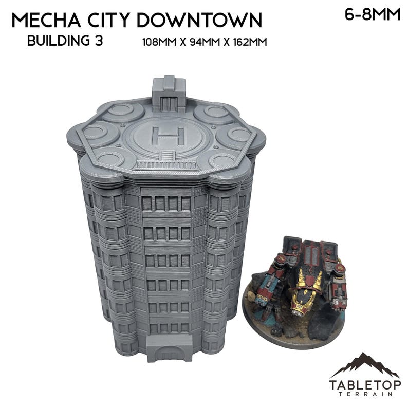 Mecha City Downtown Buildings - Bundle 2 - 6mm 8mm Mech Wargames ...