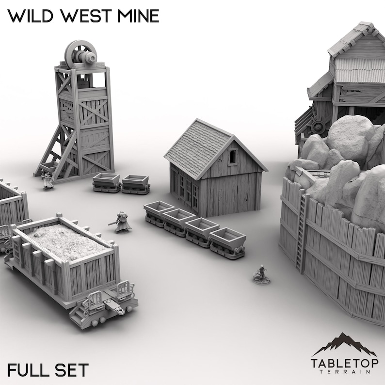 Wild West Mine - Wild West Terrain Wargaming RPG Exodus Western Rush ...