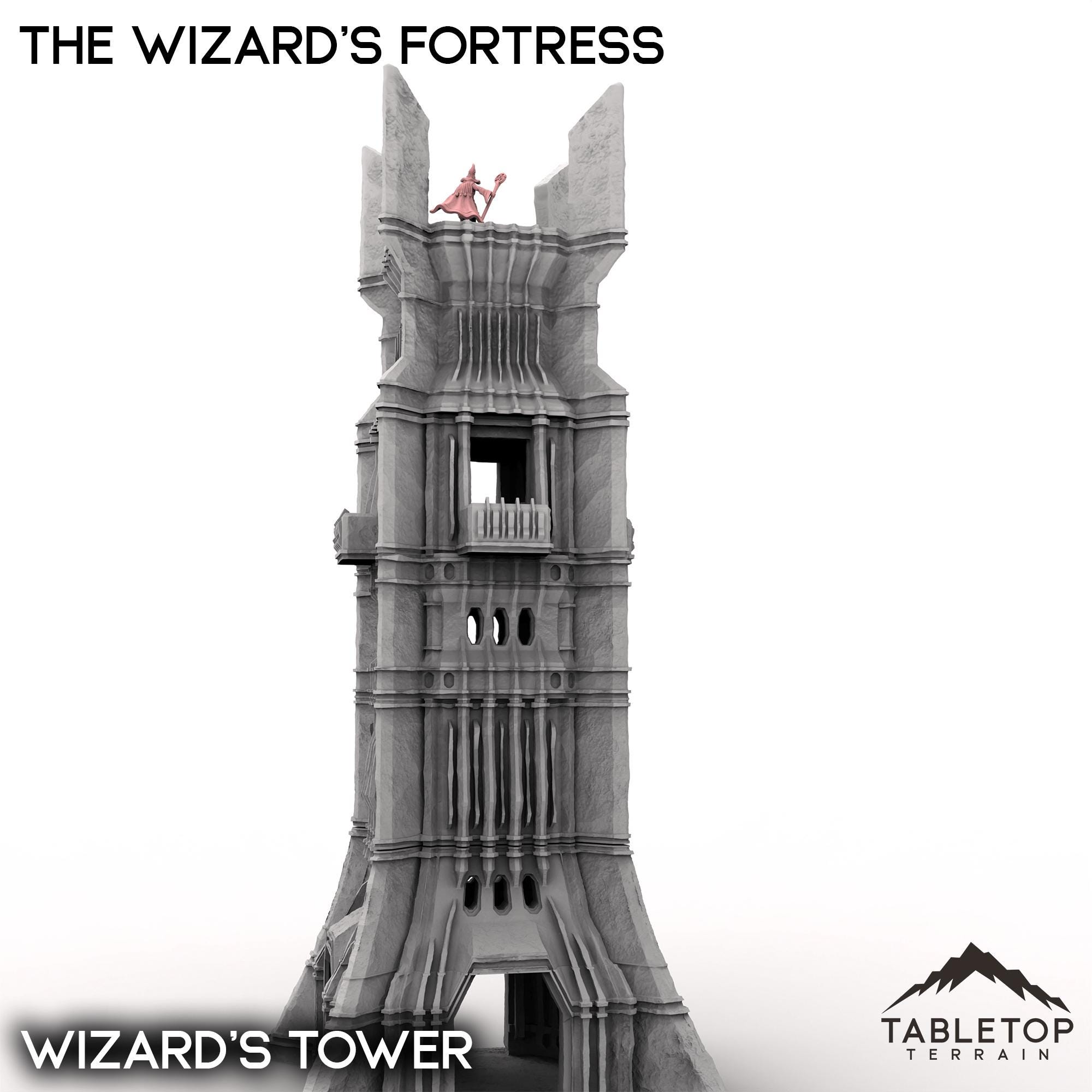 The Wizard's Fortress - Tabletop Terrain High Fantasy DND 25mm 28mm ...
