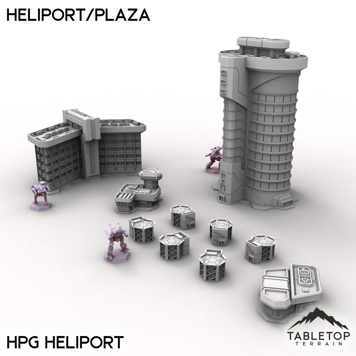 HEXTECH Heliport/plaza - City Map Pack - Thunderhead Studio 6mm ...