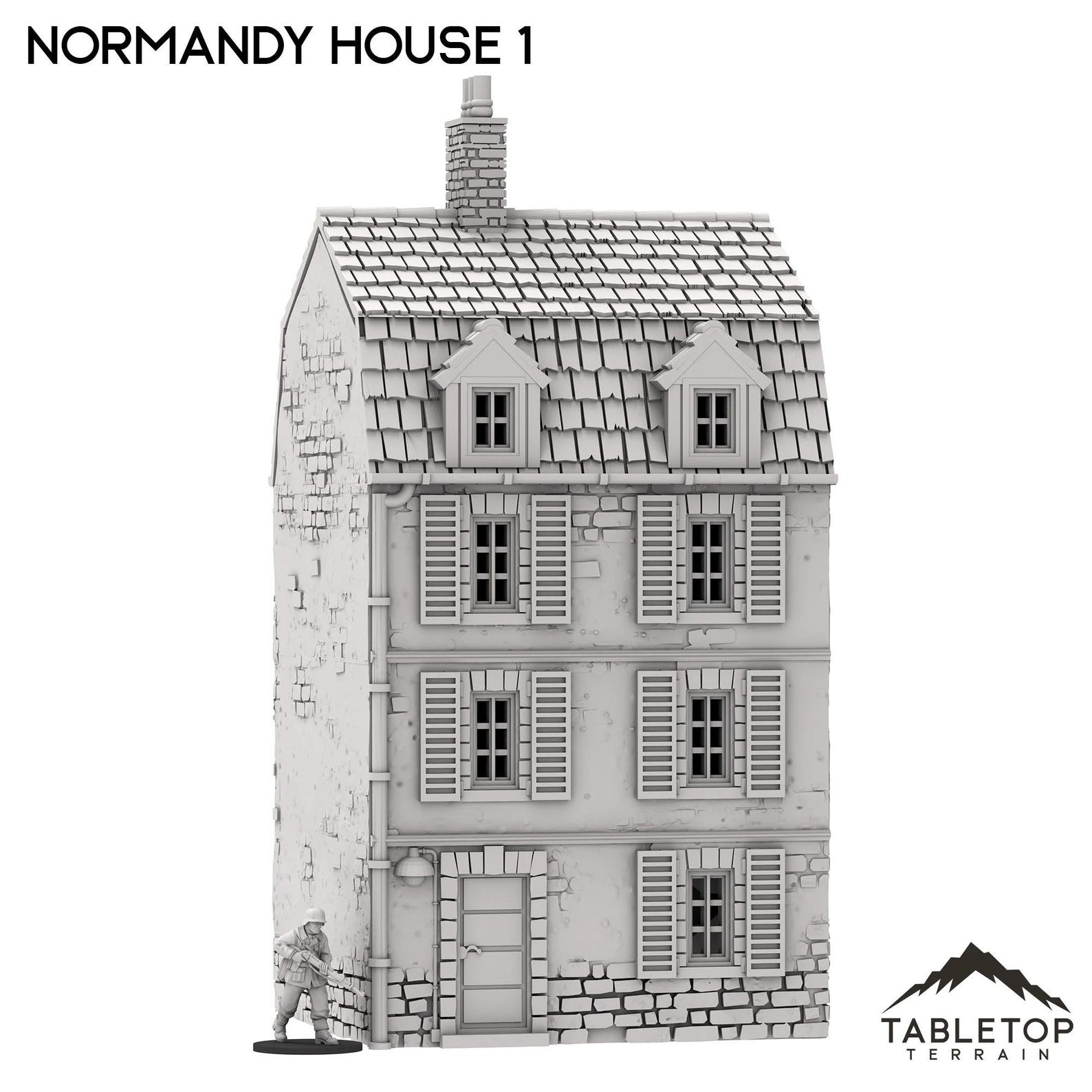 Normandy Town Square Pack - WWII Terrain Wargame Tabletop Terrain ...