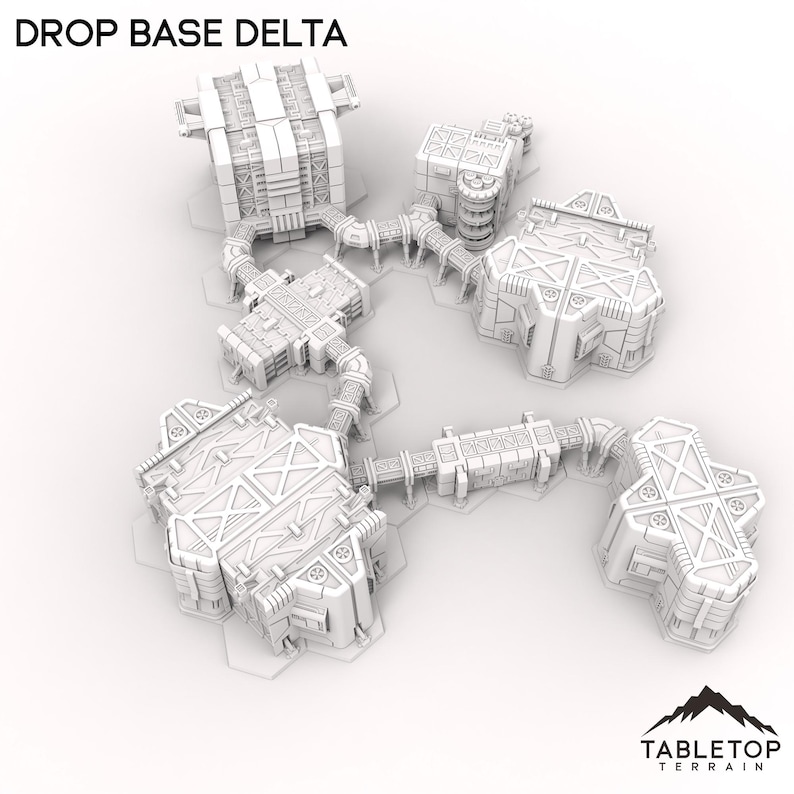 HEXTECH Drop Base Delta - 6mm - Thunderhead Studio 6mm Compatible With ...