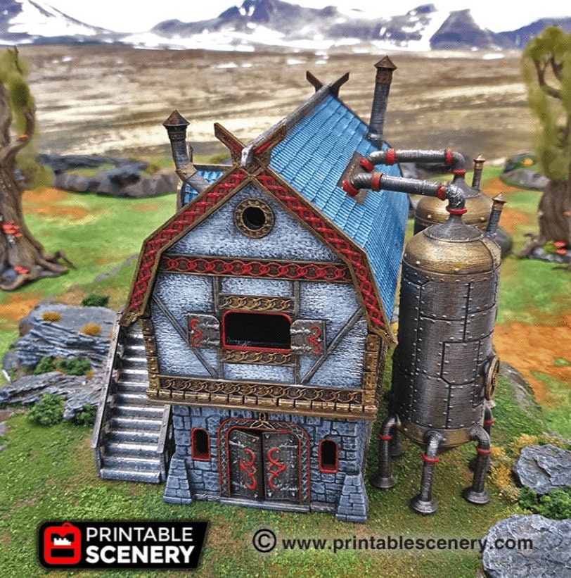 The Brewhouse - Dwarven Fantasy Building - Fantasy Terrain DND Aos ...