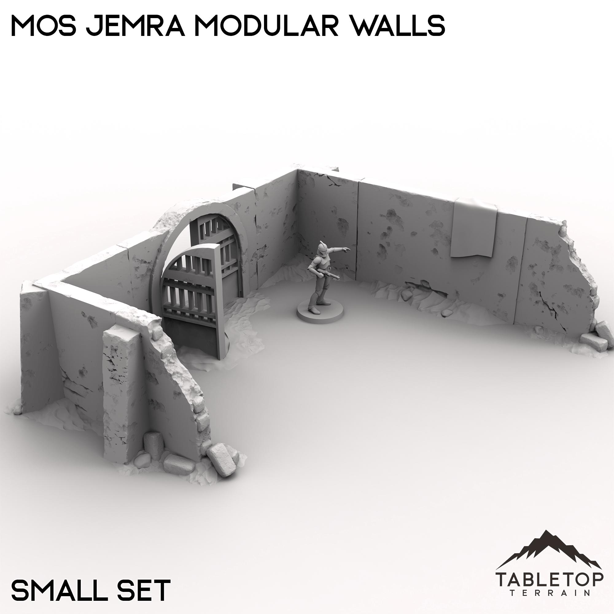 Mos Jemra Modular Walls - Tabletop Terrain Outer Rim Compatible With ...