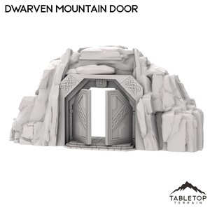 Dwarven Mountain Door - Tabletop Terrain Fantasy DND Miniature Roleplaying Wargame 28mm 32mm - Etsy