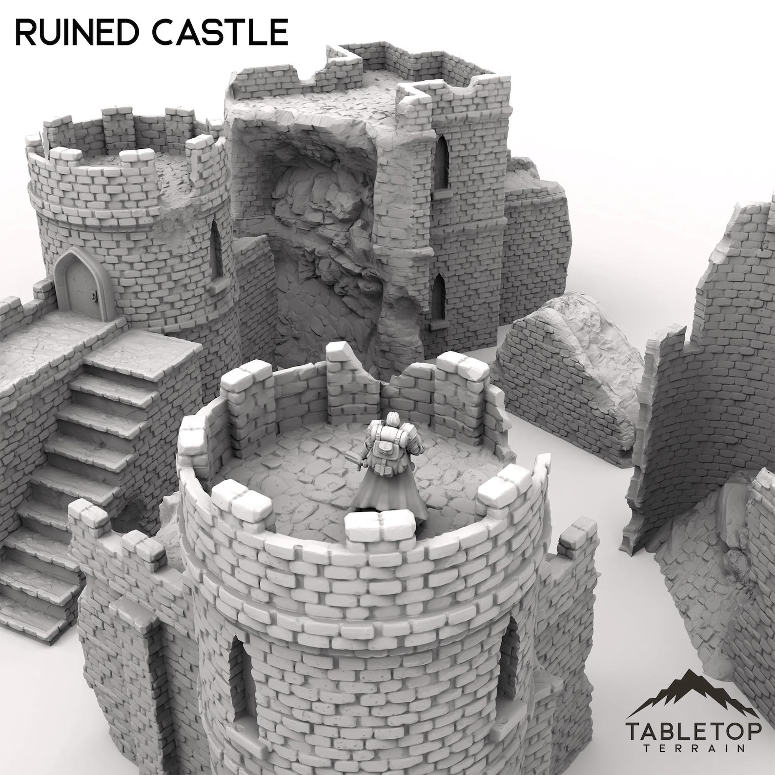 Ruined Castle - Tabletop Terrain Fantasy DND Miniature Roleplaying ...