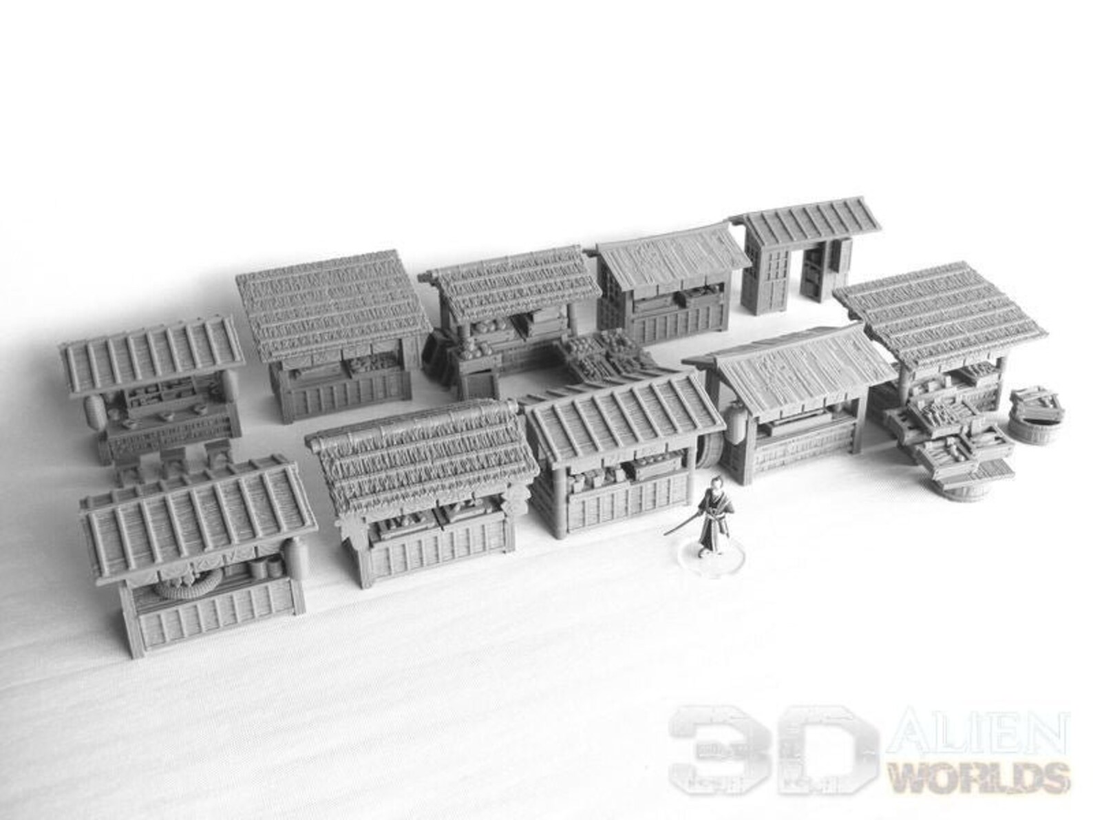 Samurai Market Stalls - Test of Honor Japan Miniatures Terrain - Etsy