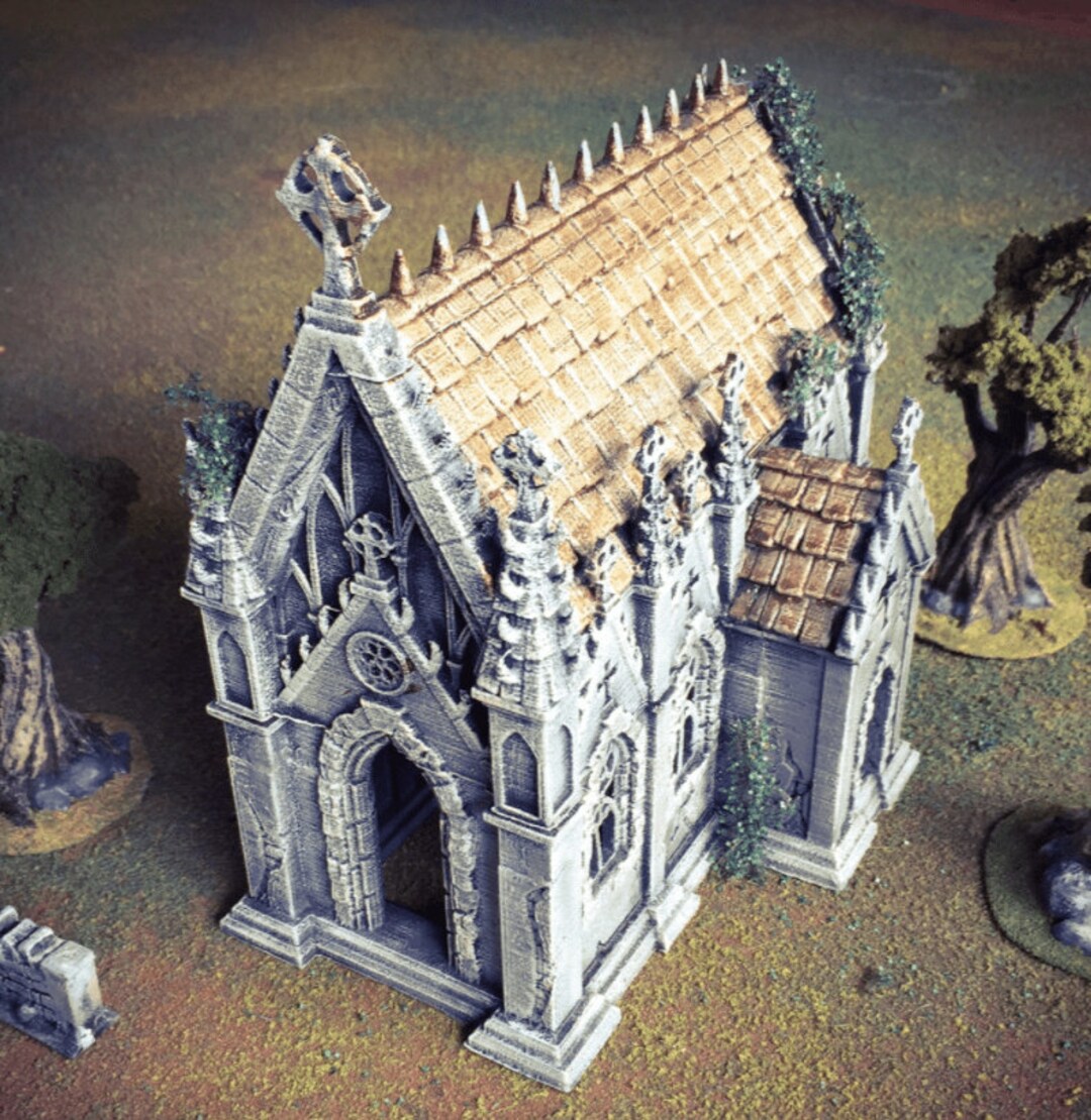 The Chapel Fantasy Building Winterdale Fantasy Terrain DND - Etsy