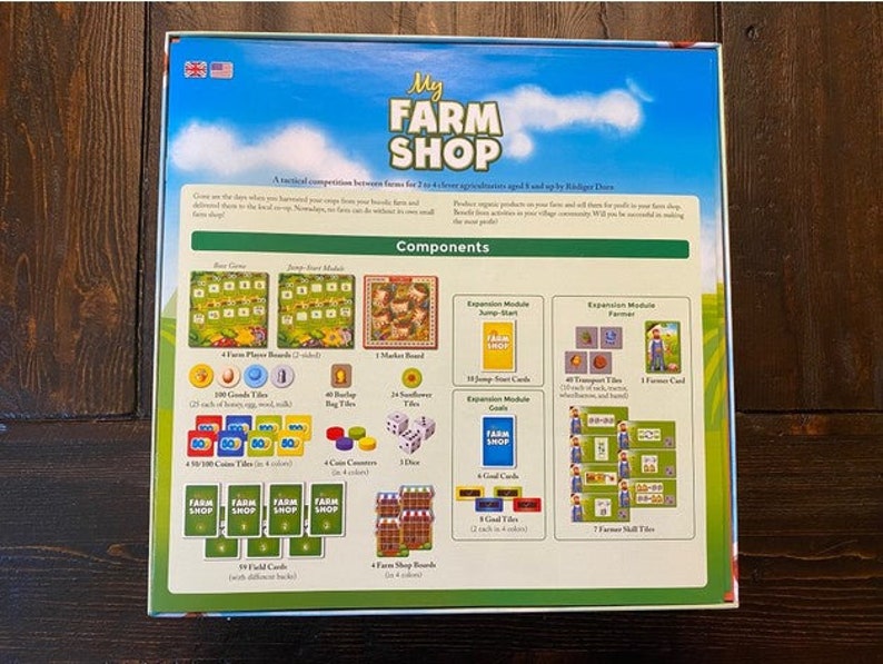 My Farm Shop Board Game Insert / Organizer | Etsy