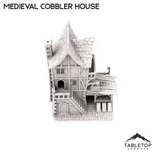 Medieval Cobbler House - DND Aos Pathfinder Conquest Miniatureland ...