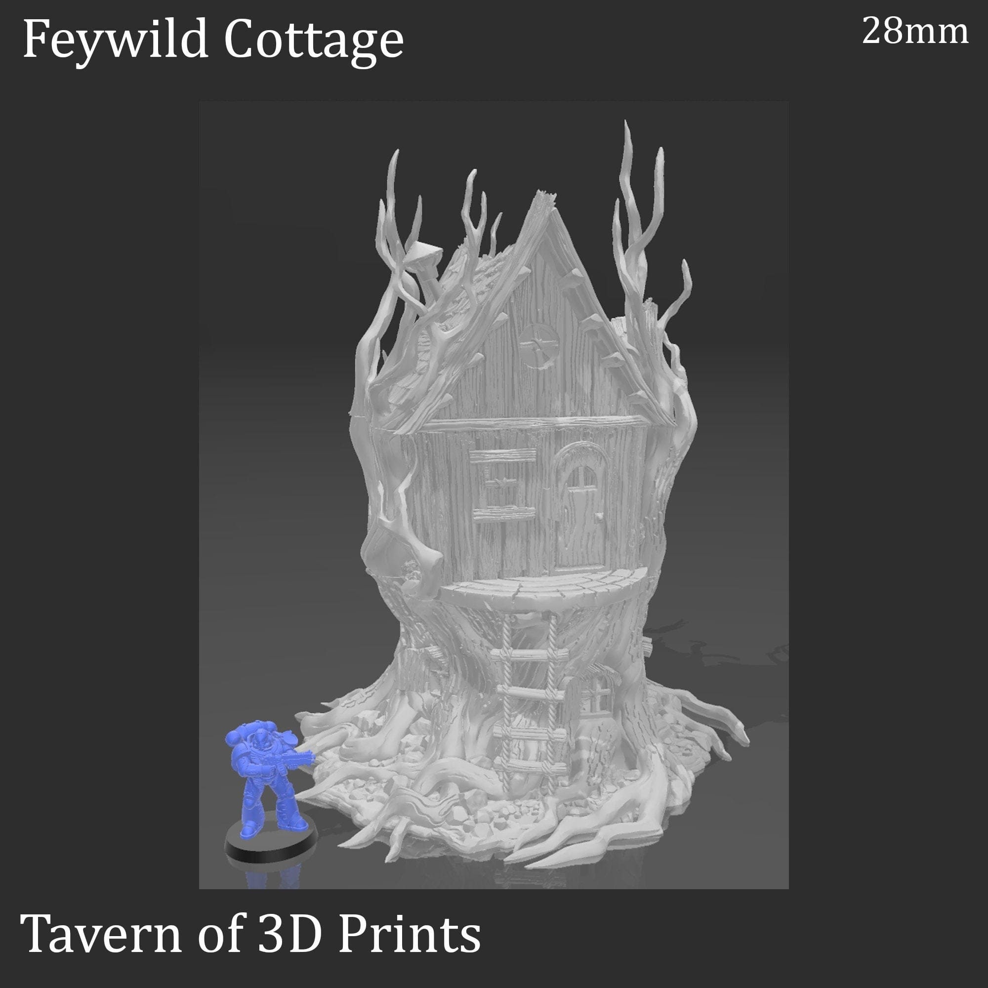 Feywild Cottage - Ruined Fantasy Building - Shadowfey Fantasy Terrain ...