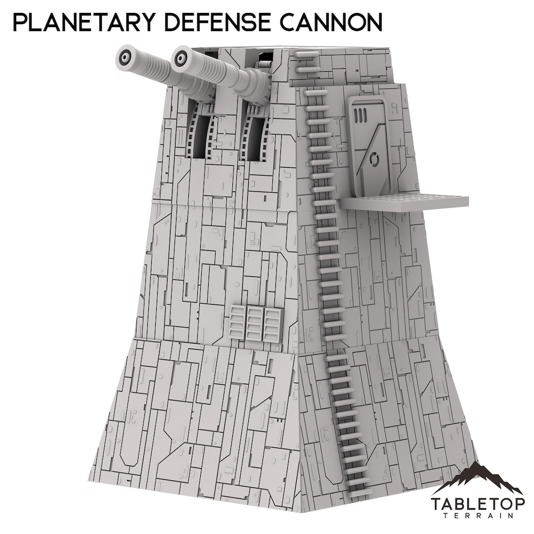IMP: Planetary Defense Cannon - Tabletop Terrain Outer Rim Compatible ...