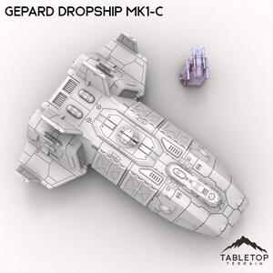 Gepard Dropship Mk1-c - Hardware Studios 6mm Compatible With Small Scale Mech Wargames - Etsy