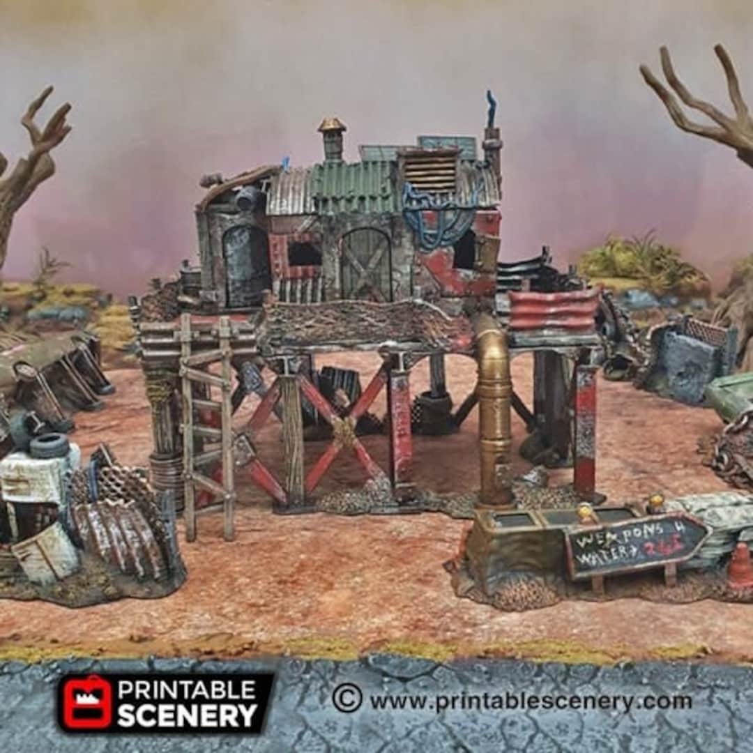 Survivalist Shack - Apocalyptic Building - Gaslands Terrain Post ...