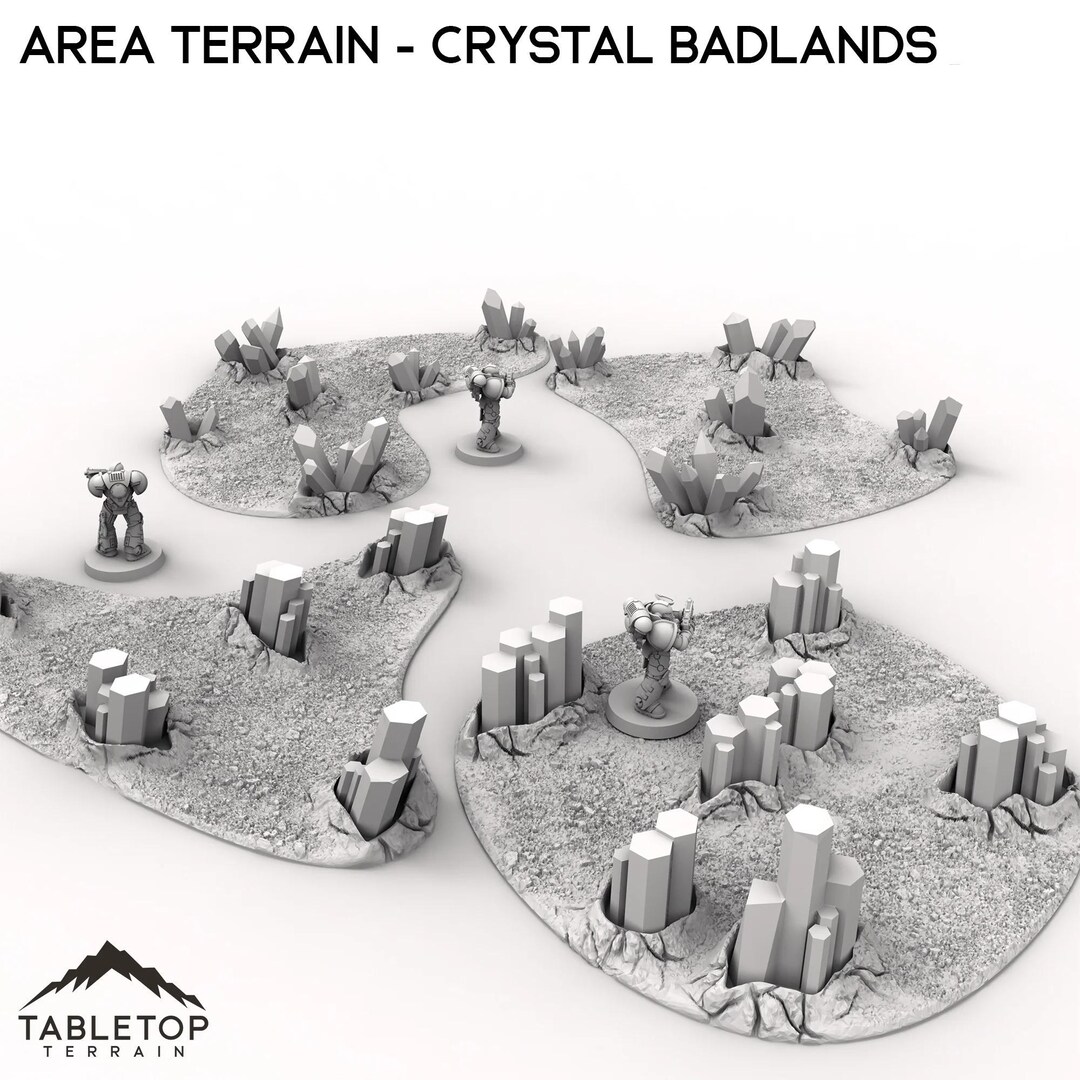 Area Terrain - Crystal Badlands - Tabletop Terrain Grimdark Gothic ...